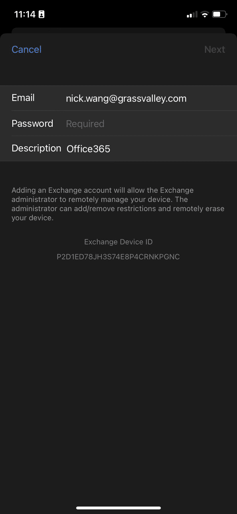 Iphone add office365 account for Mail, Contacts and Calendars - Nick's ...